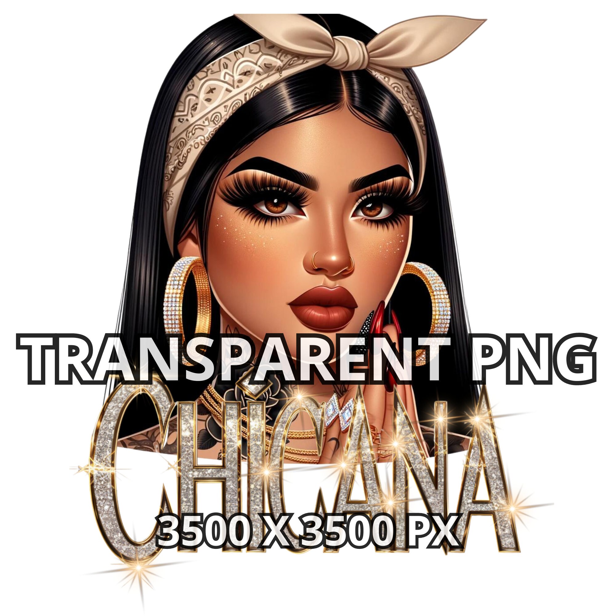 Chicana Clipart, TRANSPARENT PNG, Chicano Woman Png, Latina Woman Png ...