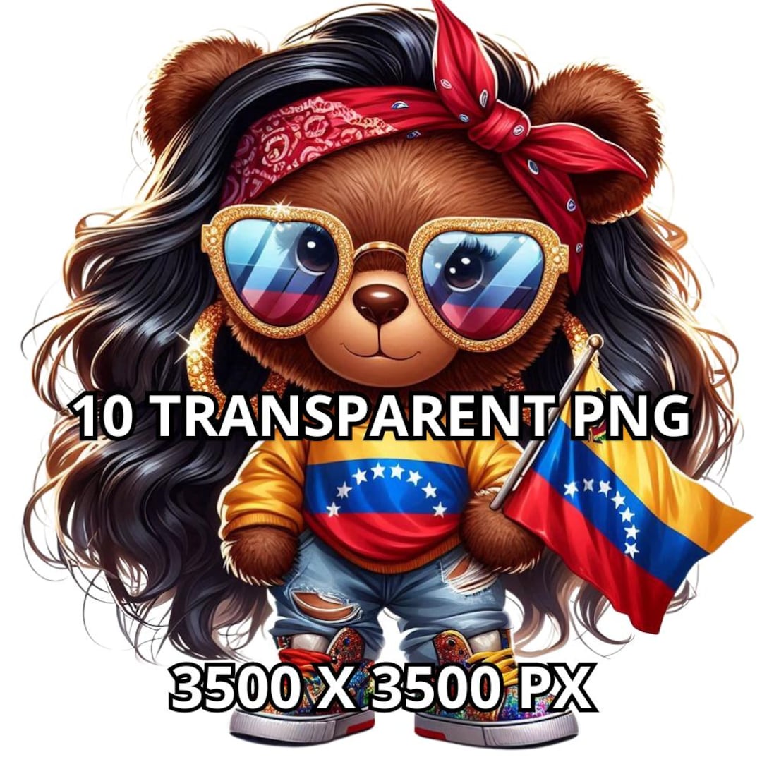 Cute Venezolana Female Teddy Bear Png, 10 TRANSPARENT PNG, Venezuela ...