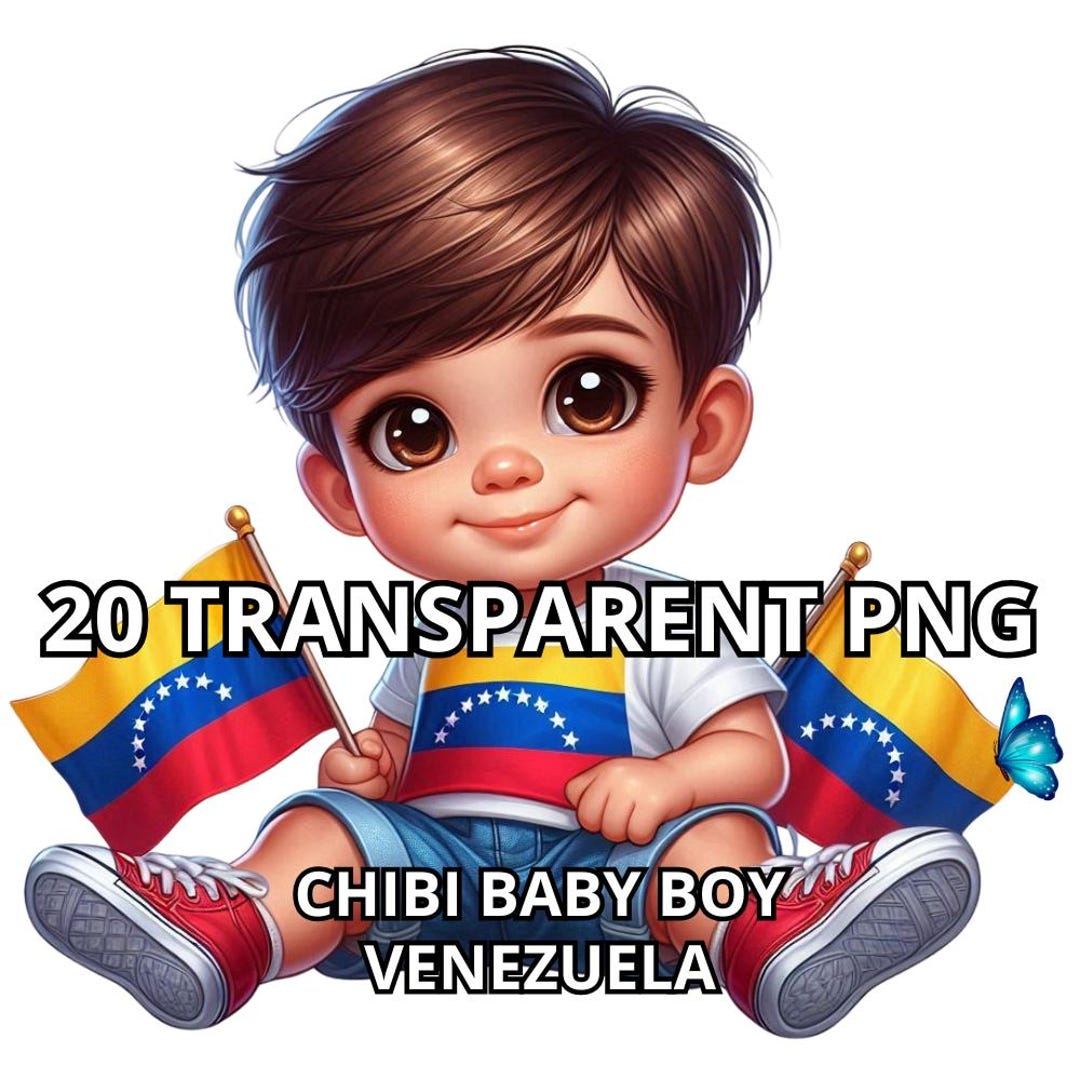 20 Chibi Cute Venezuelan Baby Boy Png, Venezuelan Png, Venezuela ...
