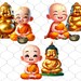 Chibi Cute Monk, 20 TRANSPARENT PNG, Monk Clipart, Buddha Png ...