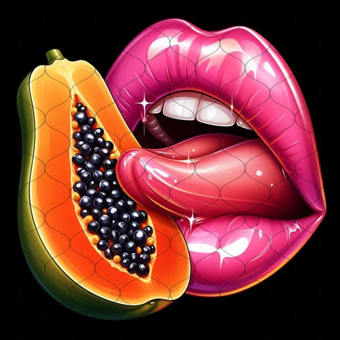 Dripping Lips Png, TRANSPARENT PNG, Sublimation Lips, Papaya Png, Lips ...