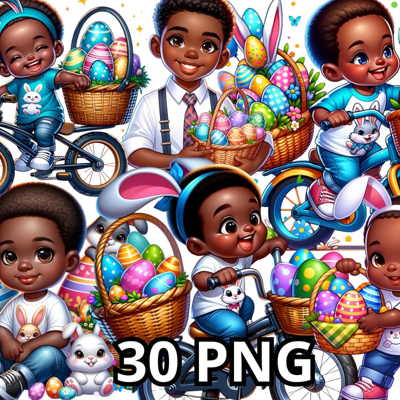 African American Easter Clipart - Etsy