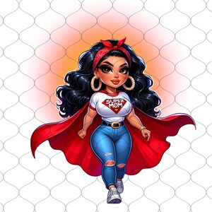 Chibi Super Mom Png, 12 Png, Chicano Woman Png, Latina Woman Png ...