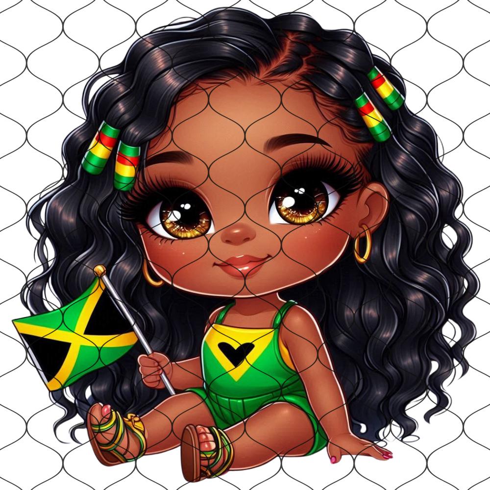 Chibi Cute Jamaican Baby Girl Png, 20 PNG, Jamaican Girl Clipart ...