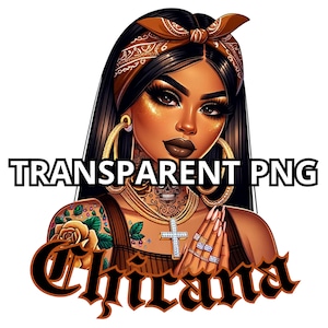 Chicana Clipart, TRANSPARENT PNG, Chicano Woman Png, Latina Woman Png ...