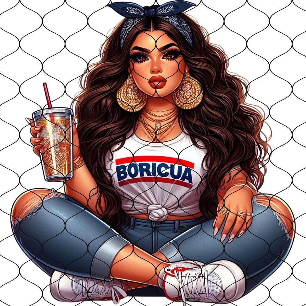 Curvy Boricua Png, 20 Png, Curvy Latina Png, Plus Size Puerto Rican ...
