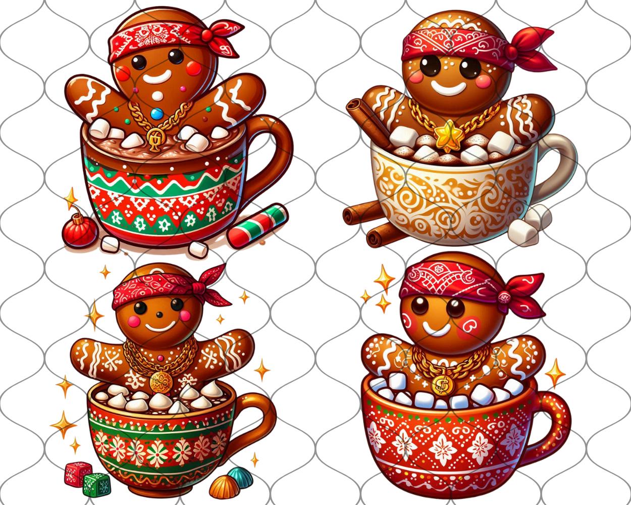 Chicano Gingerbread Man, 25 Png, Chicano Png, Latino Png, Gingerbread ...