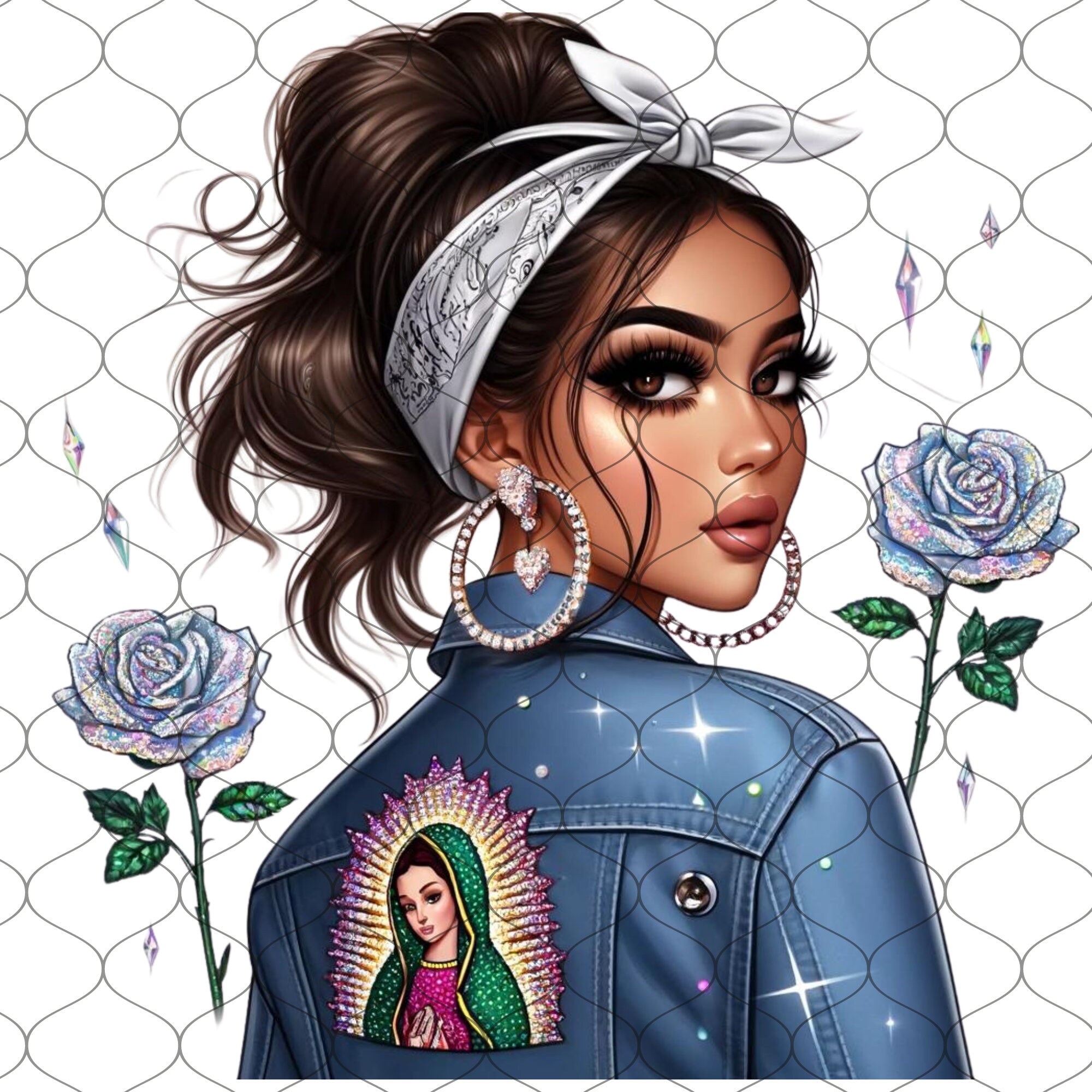 Gorgeous Chicana Png, 12 Png, Chicano Woman Png, Latina Woman Png ...