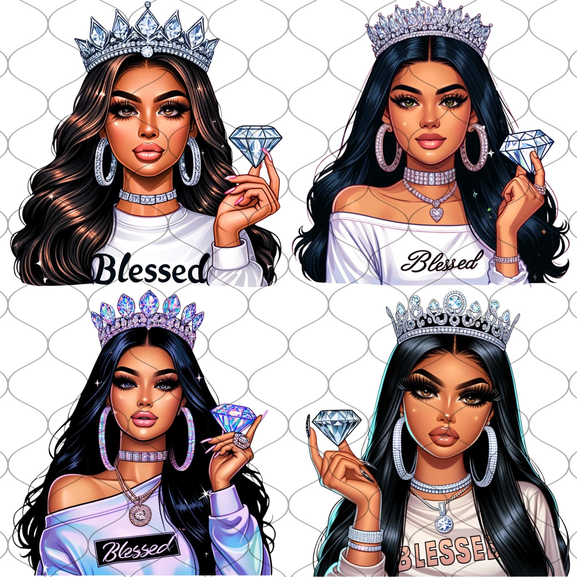 Blessed Queen Png, 15 TRANSPARENT PNG, Chicano Woman Png, Latina Woman ...