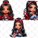 Chibi Cute Chicana Girl, 25 PNG, Chicana Clipart, Chibi Dolls Png ...