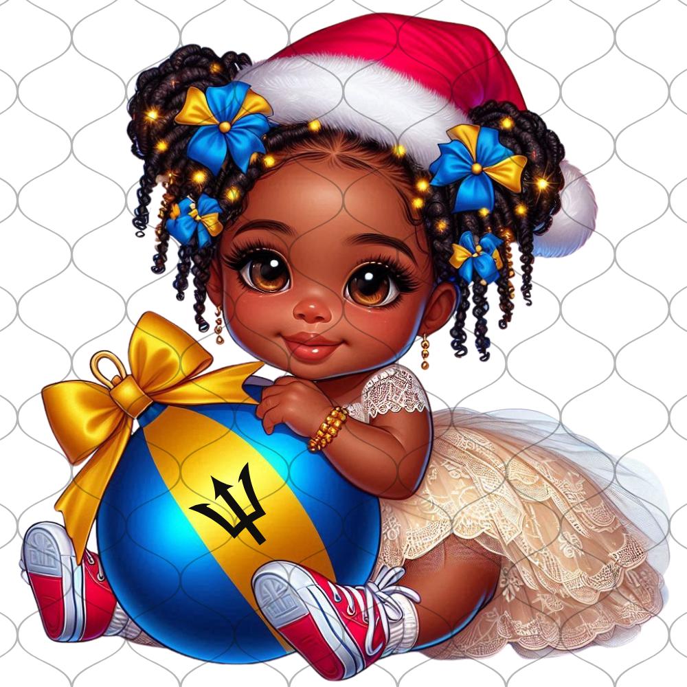 Chibi Cute Christmas Barbados Baby Girl Png, 20 Png, Bajan Girl Png ...