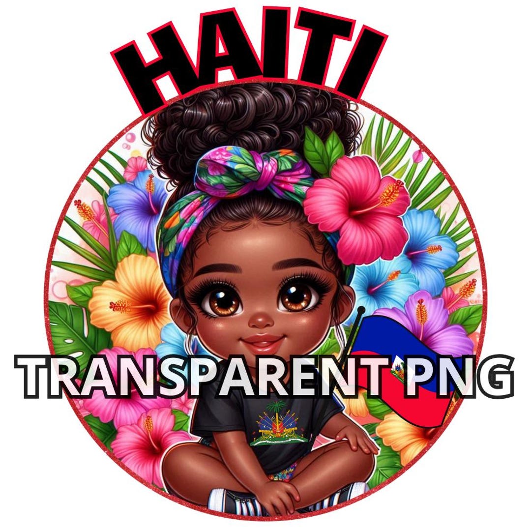 Chibi Cute Haitian Baby Girl, TRANSPARENT PNG, Haiti Png, Haiti Baby ...