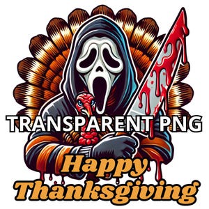 Happy Thanksgiving Png, Spooky Turkey Thanksgiving Png, Turkey ...
