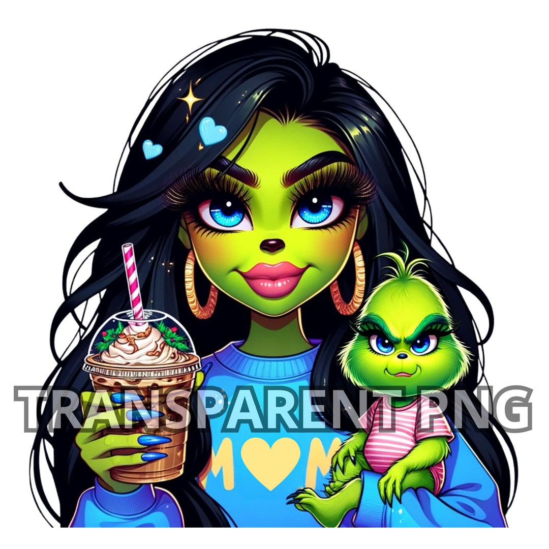Gorgeous Grinch Mama Png, TRANSPARENT PNG, Mama Grinch Png, Lady Grinch ...