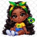 Chibi Cute Brazilian Baby Girl Png, 20 PNG, Brazil Clipart, Chibi Girl ...