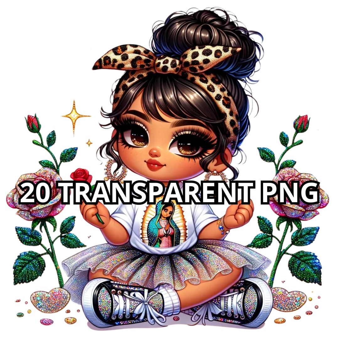 Chibi Cute Latina Baby Girl Png, 20 Png, Latina Princess Clipart ...
