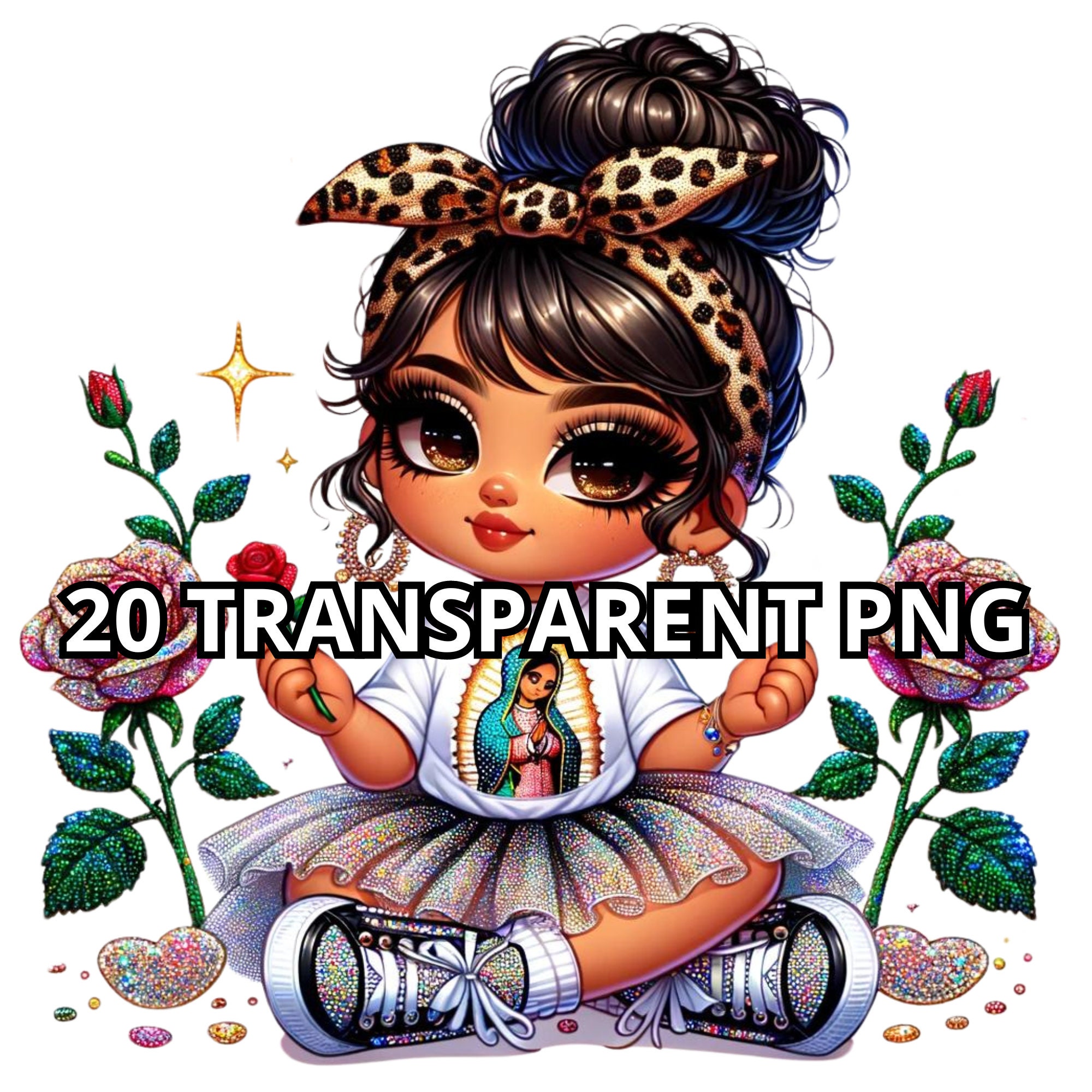 Chibi Cute Latina Baby Girl Png, 20 Png, Latina Princess Clipart ...