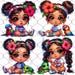 25 Chibi Super Cute Cuban Baby Girl Clipart, Cuban Baby Girl Png, Cuba ...