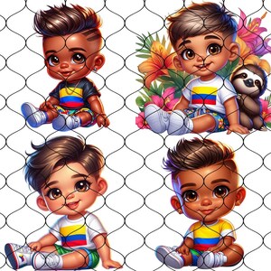 35 Chibi Cute Colombian Baby Boy Png, Colombian Boy Png, Proud ...