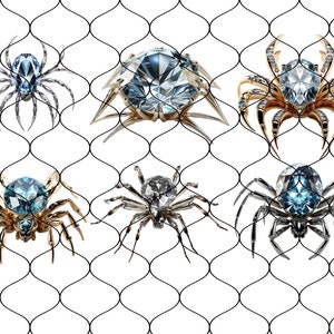 Diamond Spider, 30 PNG, Halloween Clipart, Spider Clipart, Halloween ...