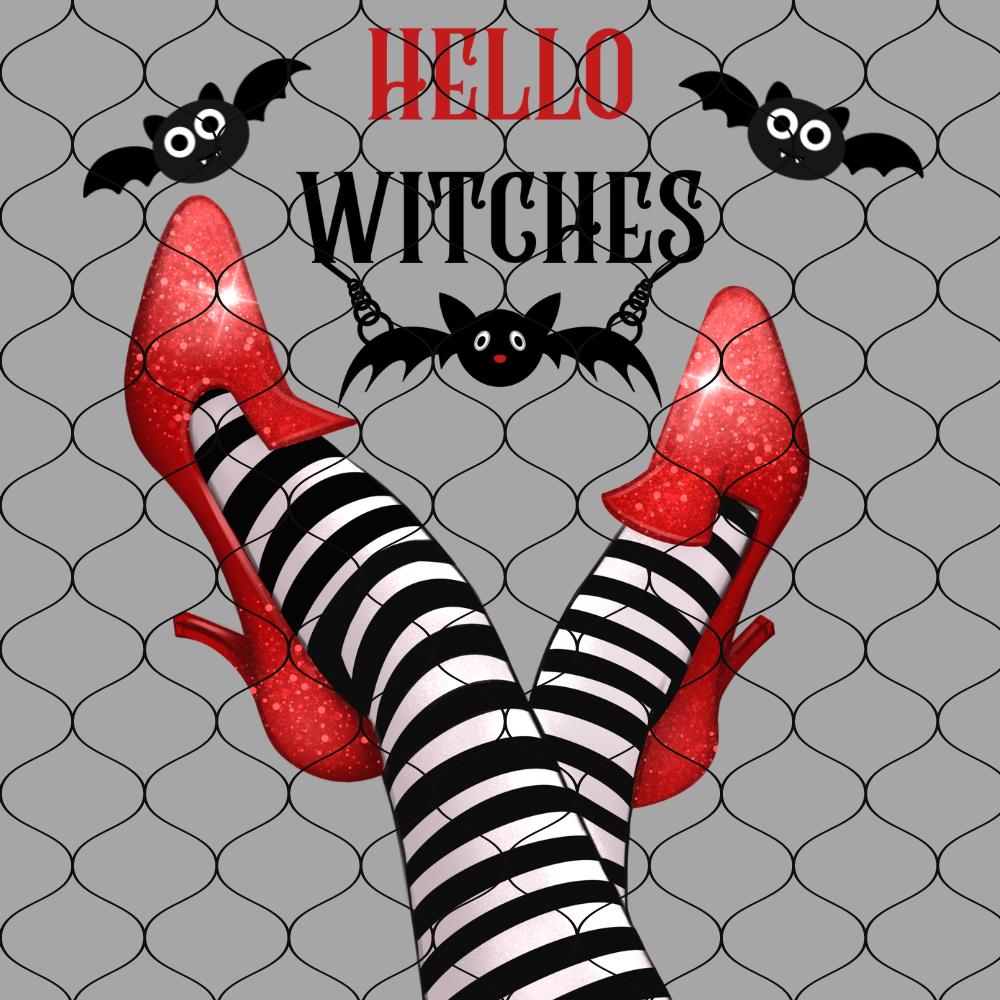 Hello Witches Png, TRANSPARENT PNG, Cute Halloween Png, Cute Halloween ...