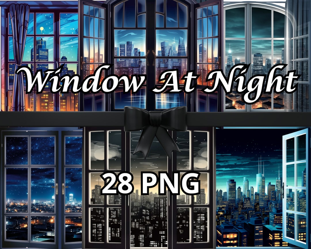 Window at Night,28 PNG, Furniture Clipart, Window Clipart, City at ...