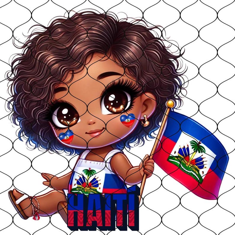 Chibi Cute Haitian Baby Girl Png,20 Png, Haitian Png, Haitian Baby Girl ...