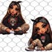 Chibi Cute Chicana Girl, 80 PNG, Chicana Clipart, Chibi Dolls Png ...