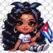 Chibi Cute Cuban Baby Girl Clipart, 20 PNG, Cuban Girl Png, Cuba Png ...