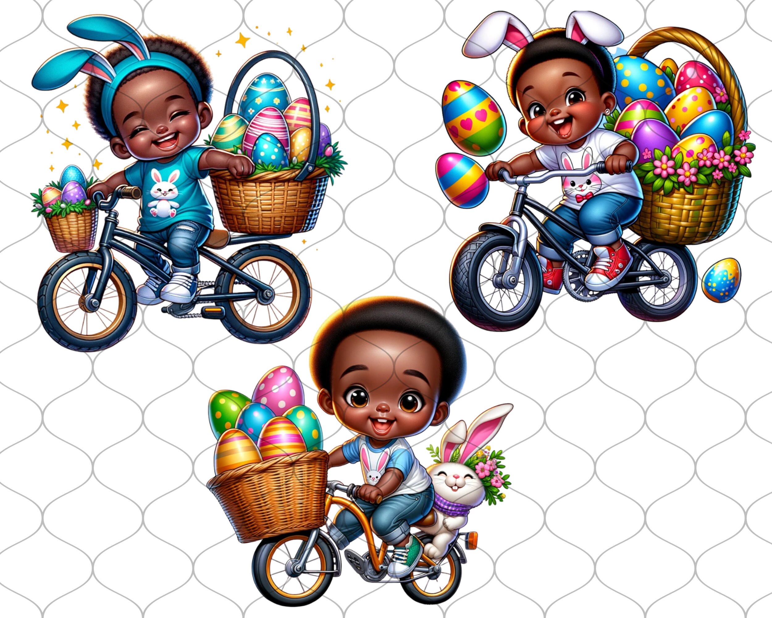 Easter Cute Black Boy Png, 30 PNG, Easter Clipart, Black Boy Clipart ...