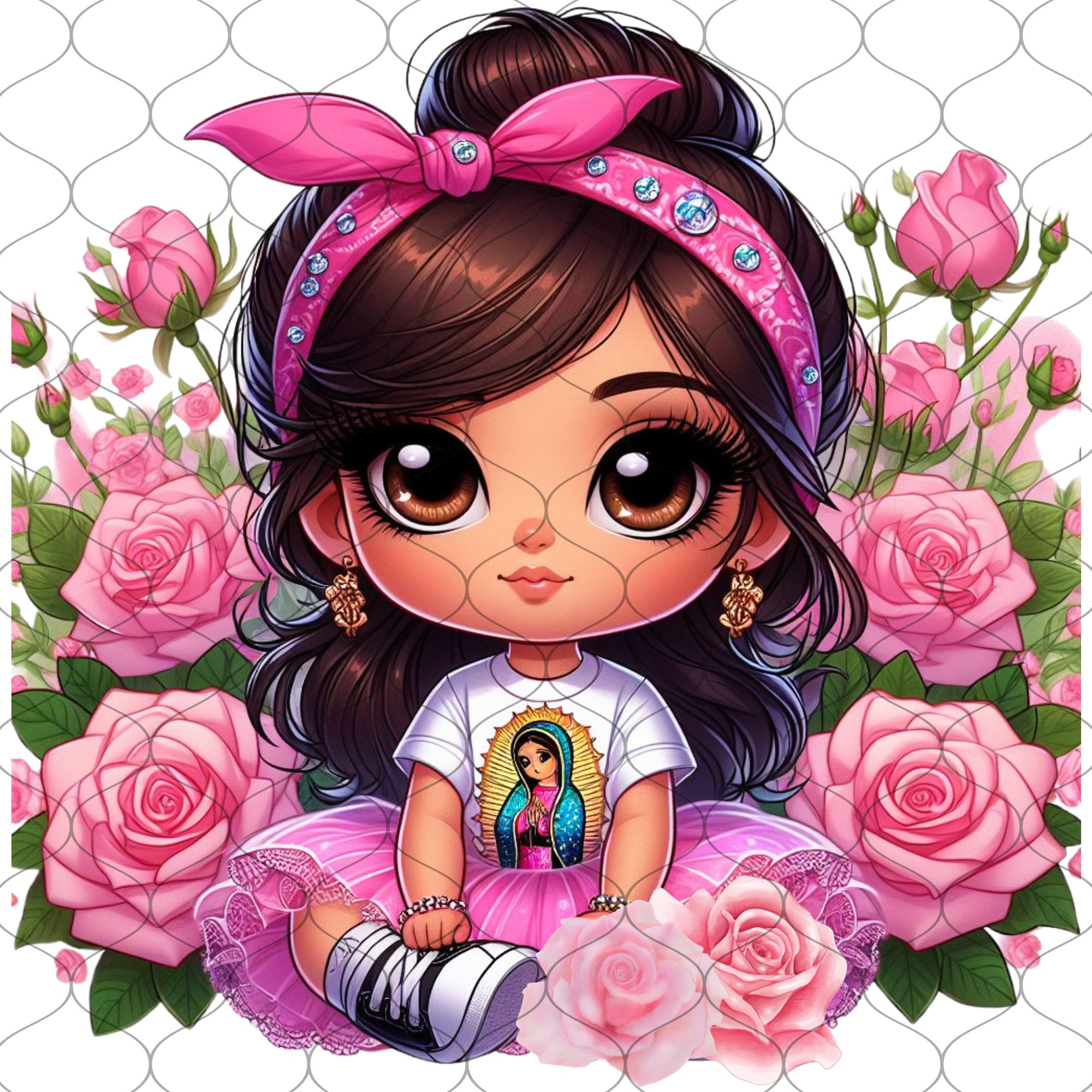Chibi Cute Latina Baby Girl Png, 13 Png, Latina Princess Clipart ...