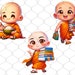 Chibi Cute Monk, 20 TRANSPARENT PNG, Monk Clipart, Buddha Png ...