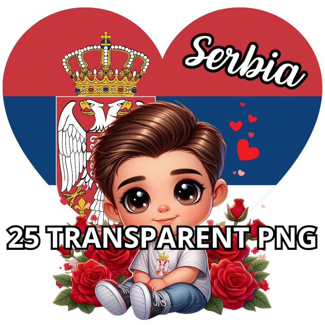 Chibi Cute Serbian Baby Boy Png, 25 Png, Serbia Png, Serbian Boy ...