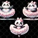 Cute Panda Ballerina, 22 PNG, Ballerina Clipart, Pink Ballerina Png ...