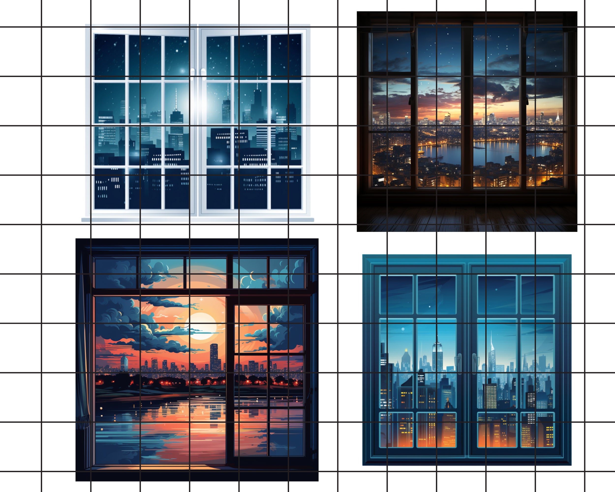 Window at Night,28 PNG, Furniture Clipart, Window Clipart, City at ...