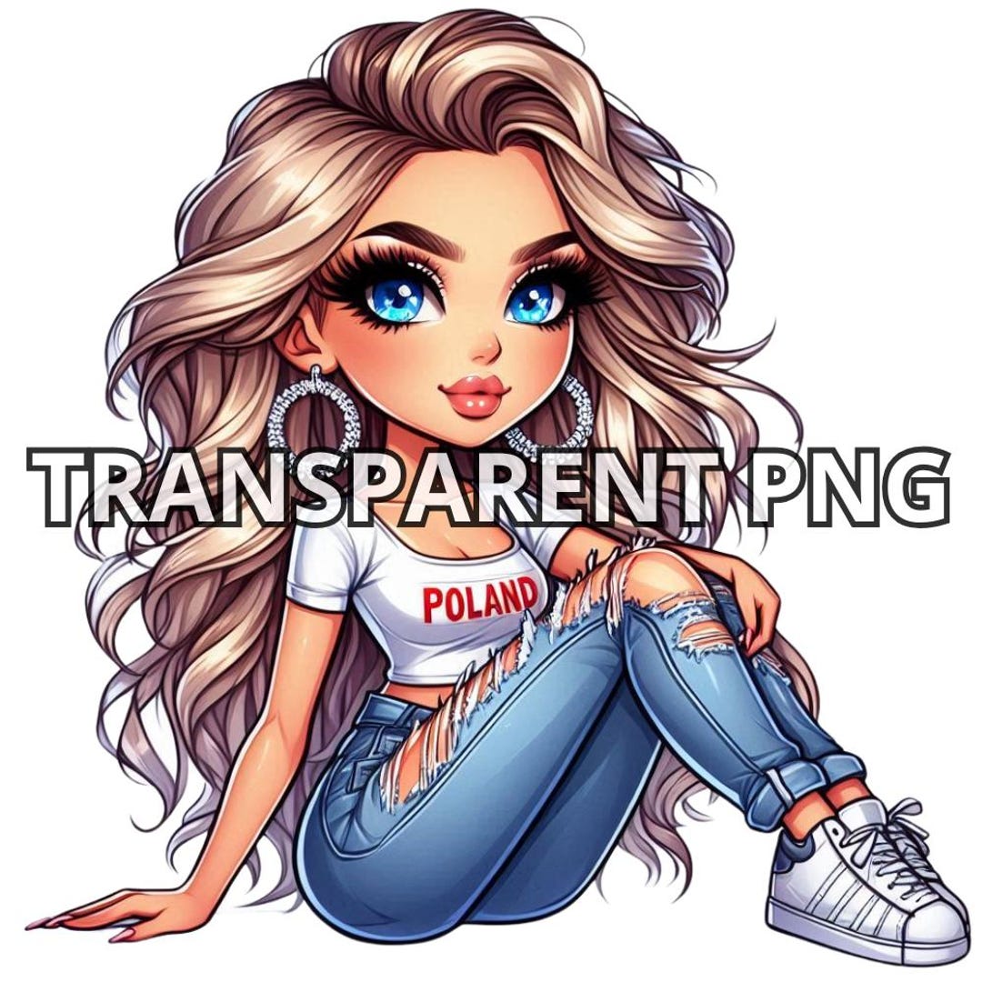 Gorgeous Polish Chibi Girl Png, TRANSPARENT PNG, Polish Girl Png ...