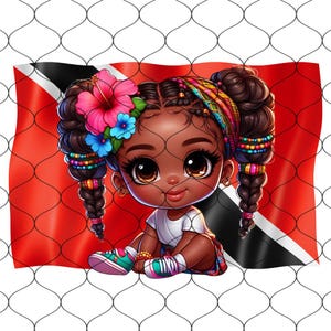 25 Chibi Cute Trinidad and Tobago Baby Girl Png, Trinidadian Girl Png ...