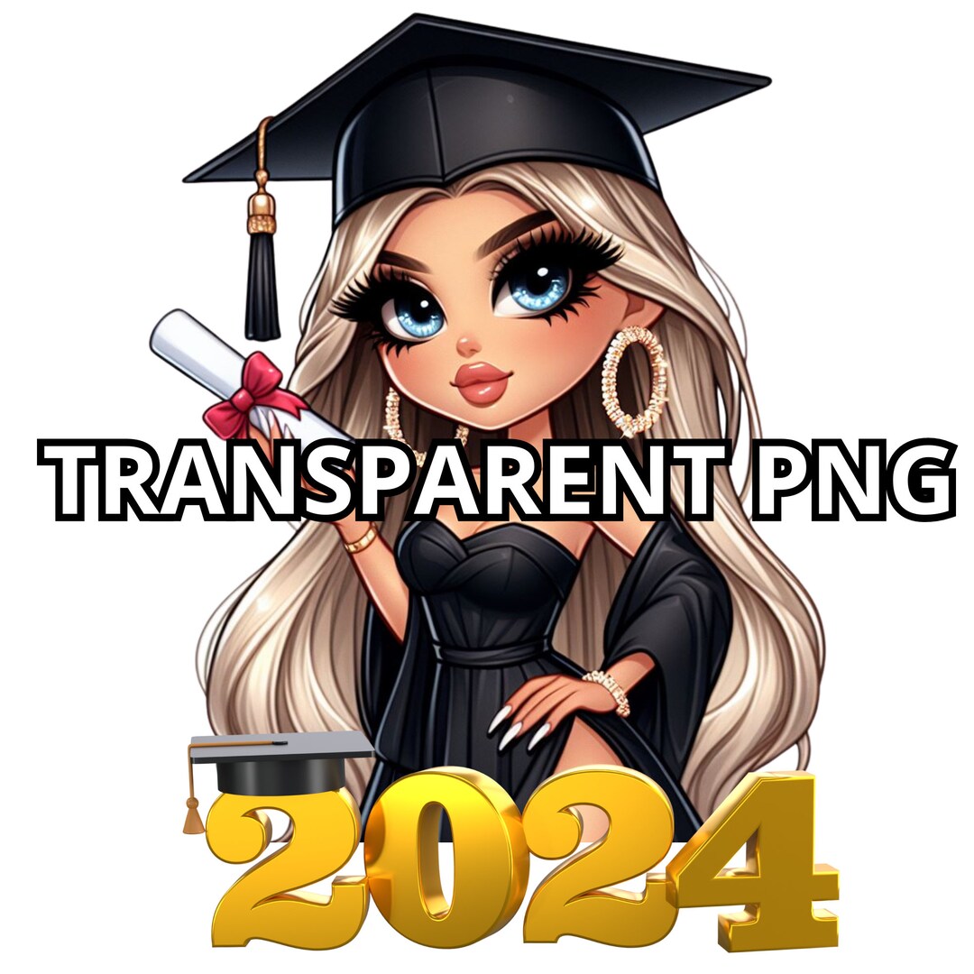 Chibi Beautiful Girl Graduation Png,transparent PNG, Class of 2024 Png ...