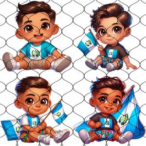 35 Chibi Cute Guatemalan Baby Boy Clipart, Guatemalan Boy Png ...