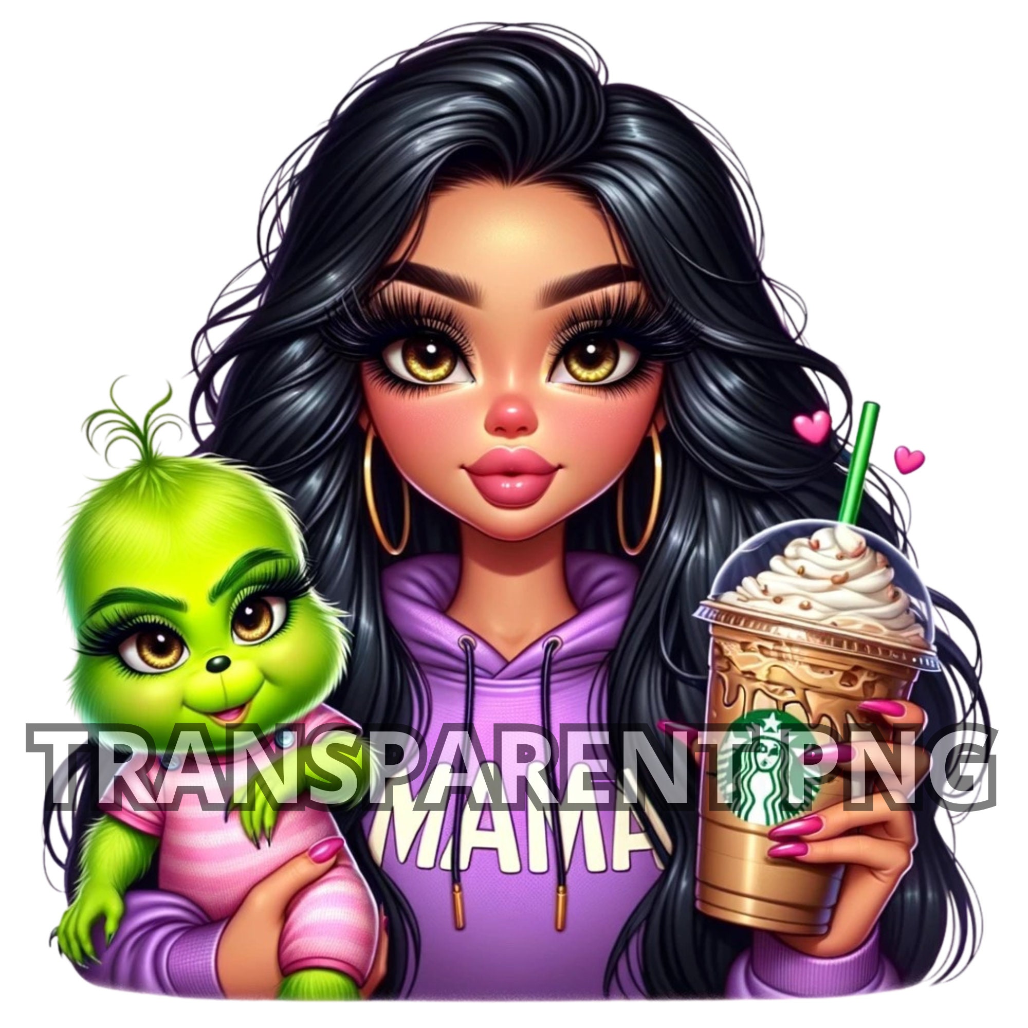 Cute Grinch Mama Png, TRANSPARENT PNG, Mama Grinch Png, Lady Grinch Png ...