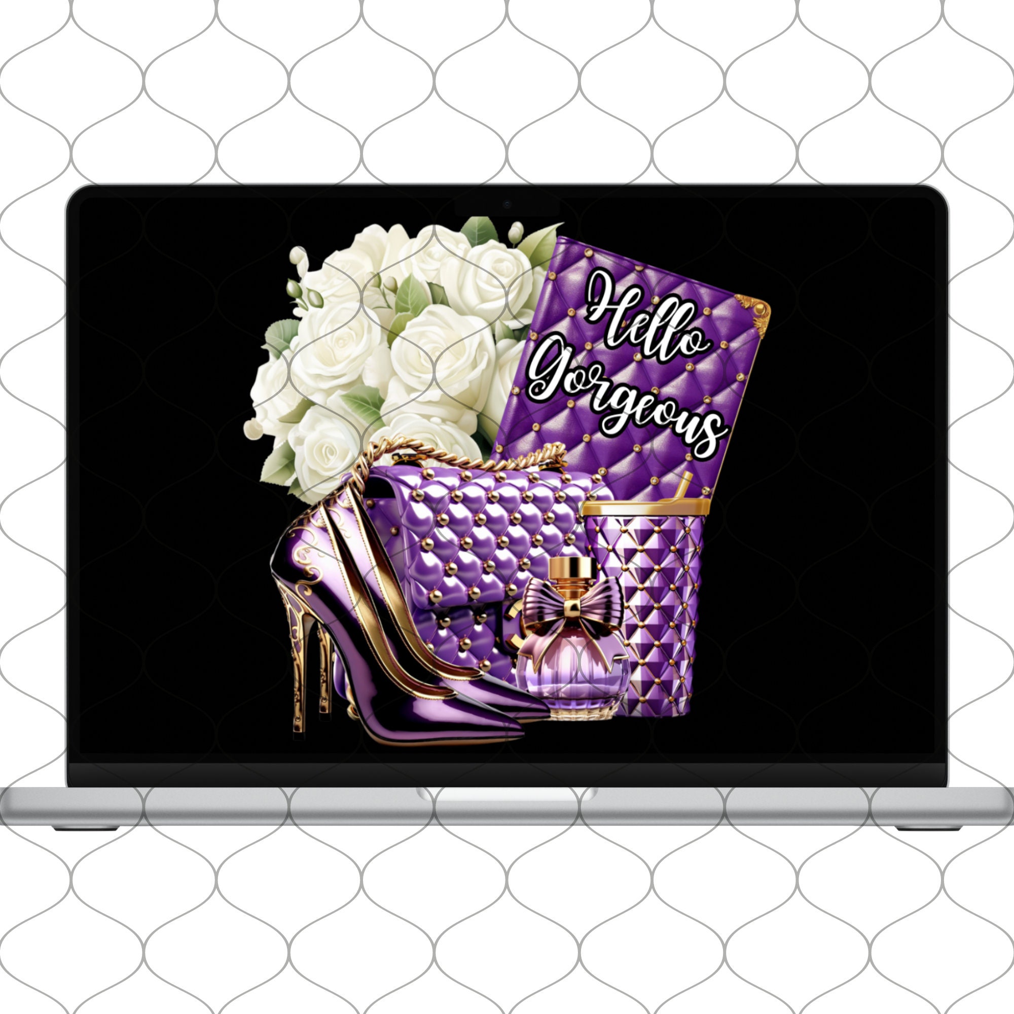 Hello Gorgeous Png, Fashion Clipart, Boujie Png, Luxury Png, Bougie Png, Glam Girl Png ...