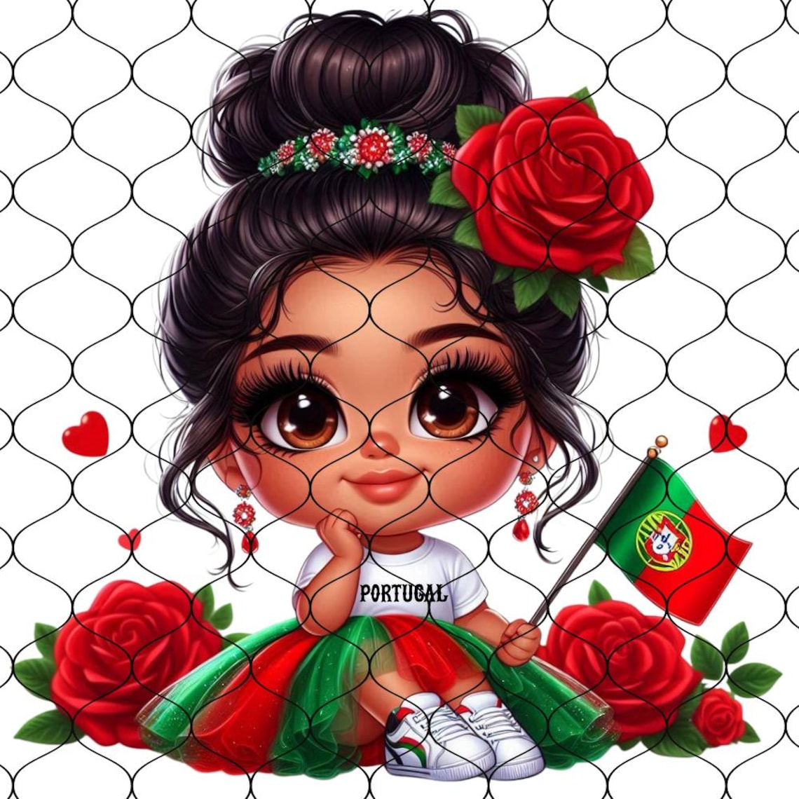 Chibi Super Cute Portuguese Baby Girl Png, 25 Png, Portugal Png ...