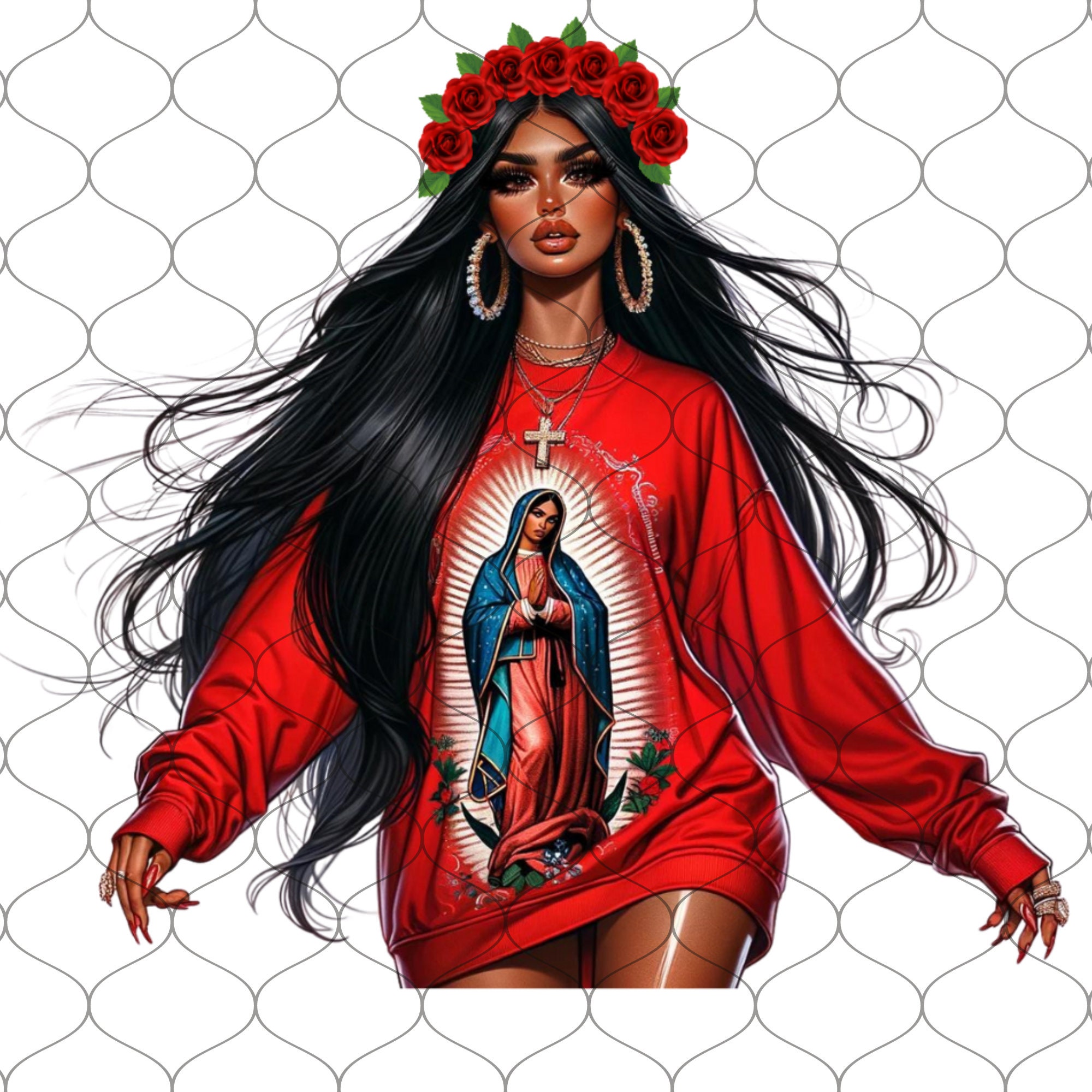 25 Latina Png, Hoodie Virgin Mary, Beautiful Chicana Woman, Latina ...