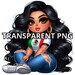 Chibi Travel Boho Latina, 85 PNG, Latina Clipart, Chibi Hispanic Woman ...