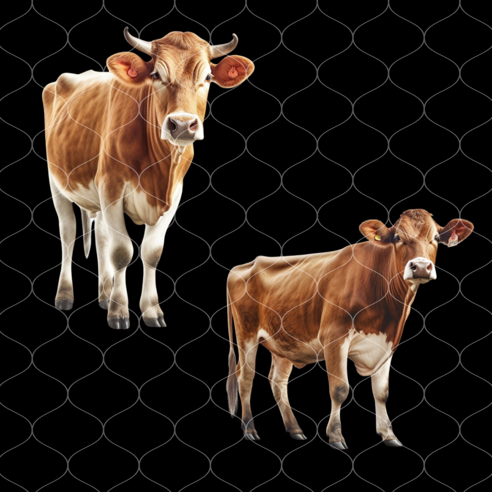 Jersey Cow Clipart, 18 PNG, Farm Animal Png, Western Png, Cow Clipart ...