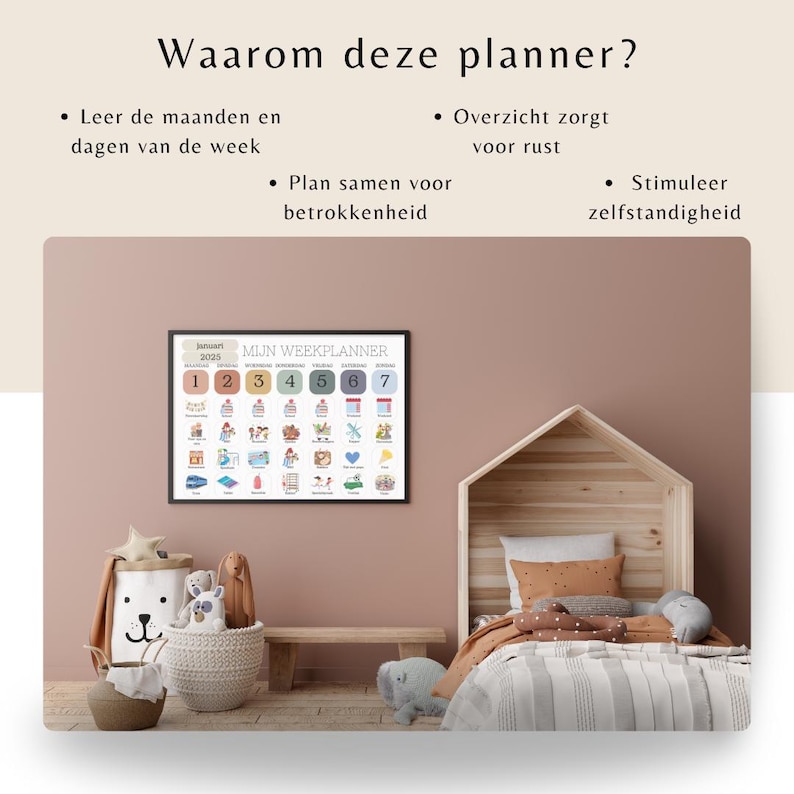 Weekplanner Kind Nederlands | Dagplanner Peuters Kleuters | Dagelijkse ...