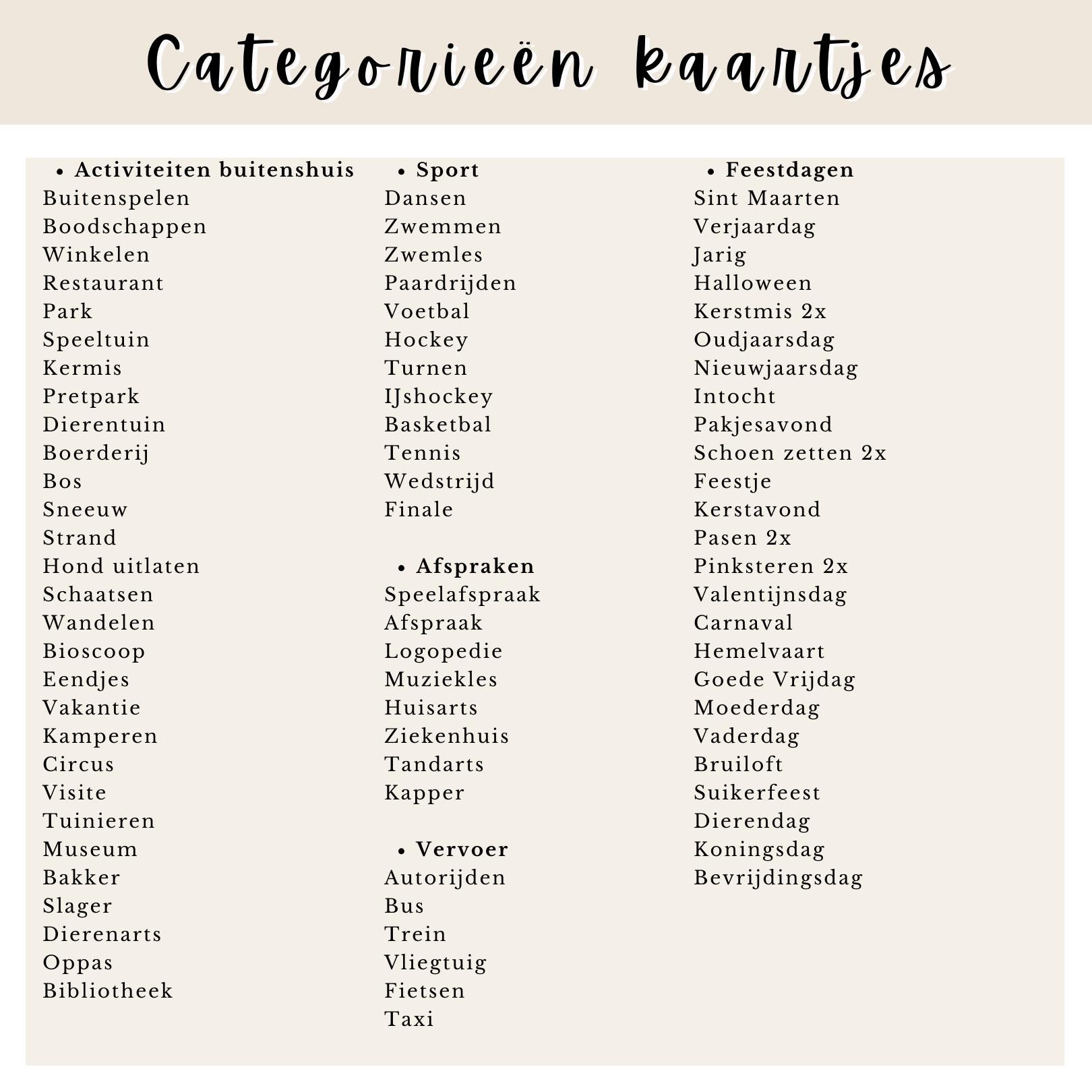 Weekplanner Kind Nederlands | Dagplanner Peuters Kleuters | Dagelijkse ...