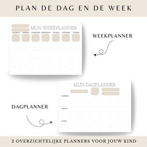 Weekplanner Kind Nederlands | Dagplanner Peuters Kleuters | Dagelijkse ...