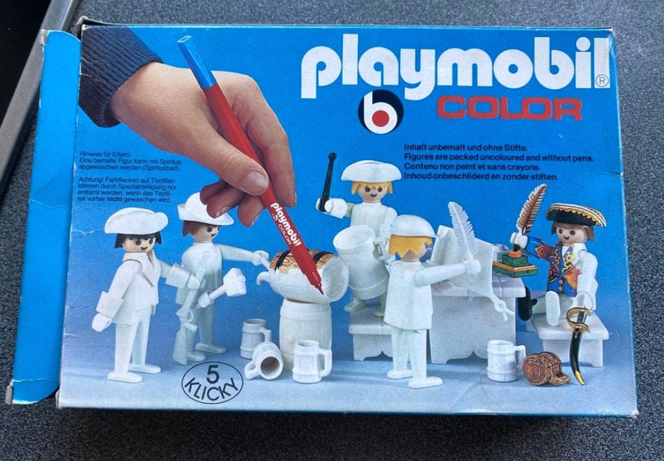 Playmobil Color 1978 Vintage Set Incl 5 Clicky in Original Box. - Etsy