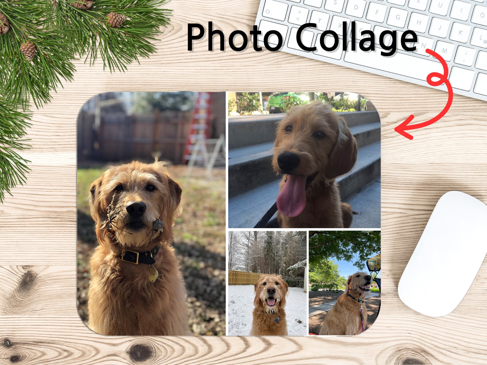 Custom Mouse Pad Personalized Photo Mouse Pad Desk Accessory Gift ...